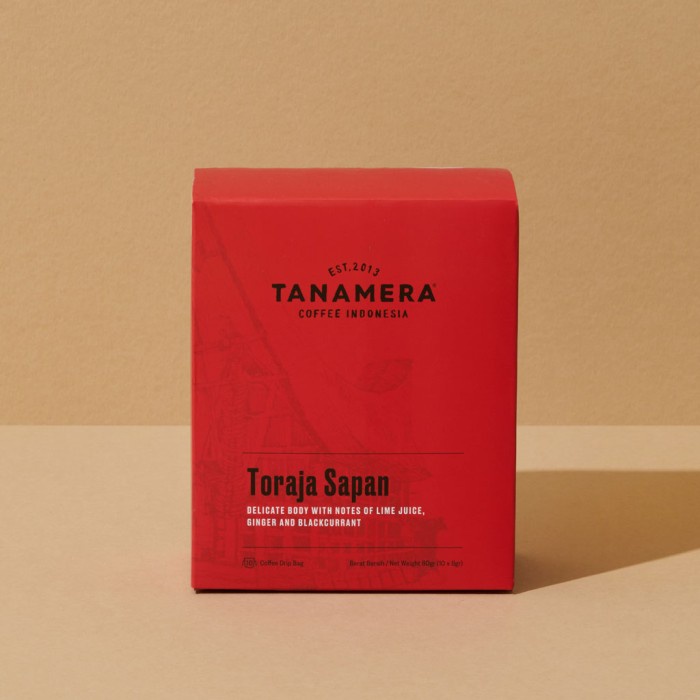 Jual Tanamera Coffee Drip Bag / Filter Bag: Toraja Sapan - 10 Drip bag ...