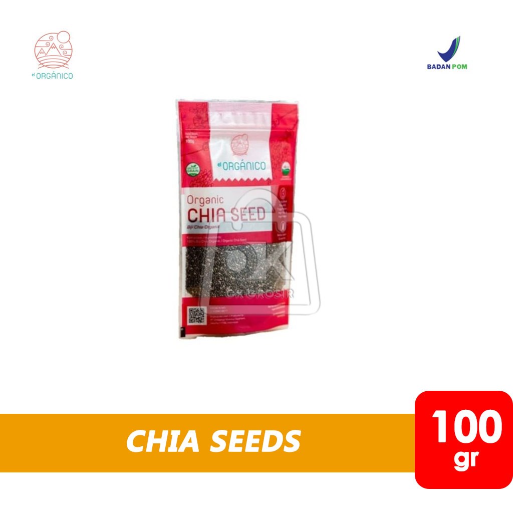 Jual Chia Seed Organik EL Organico / Biji Chia (Pack Asli Red 100g ...