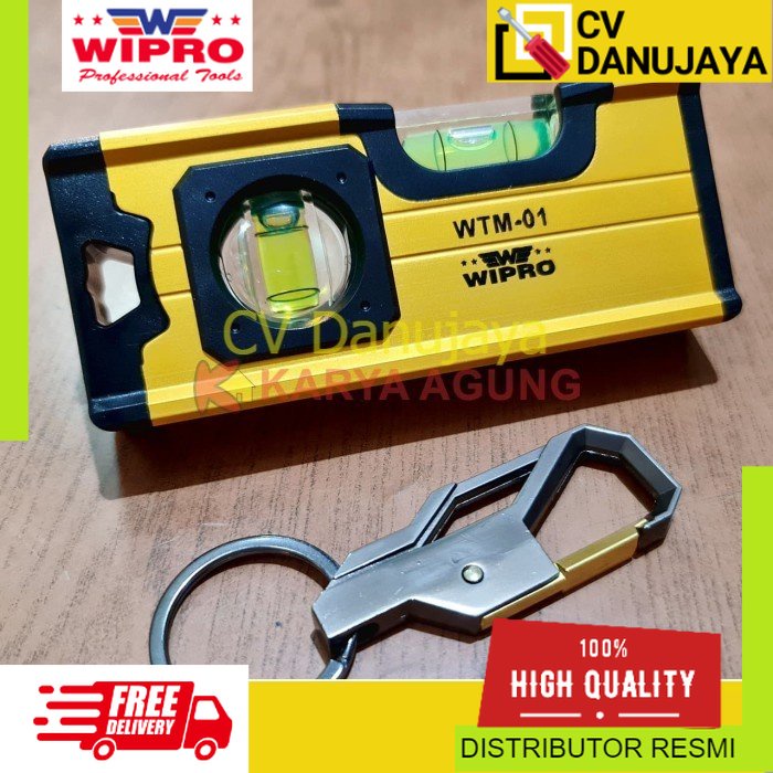 Jual Waterpass Magnet Torpedo Mini WIPRO 4,5" Alat Ukur Penggaris ...