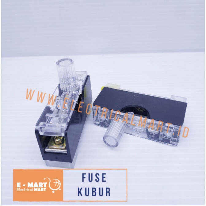 Jual Fuse KUBUR Fuse HOLDER Dinrail FS-101 1 POLE 10 Ampere FORT ...