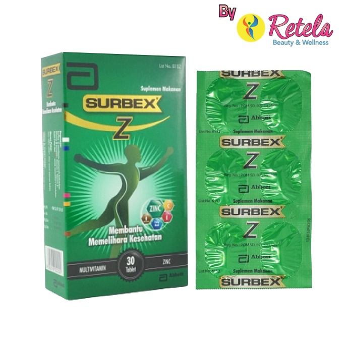 Jual SURBEX Z 5 STRIP @6 TABLET (N) | Shopee Indonesia