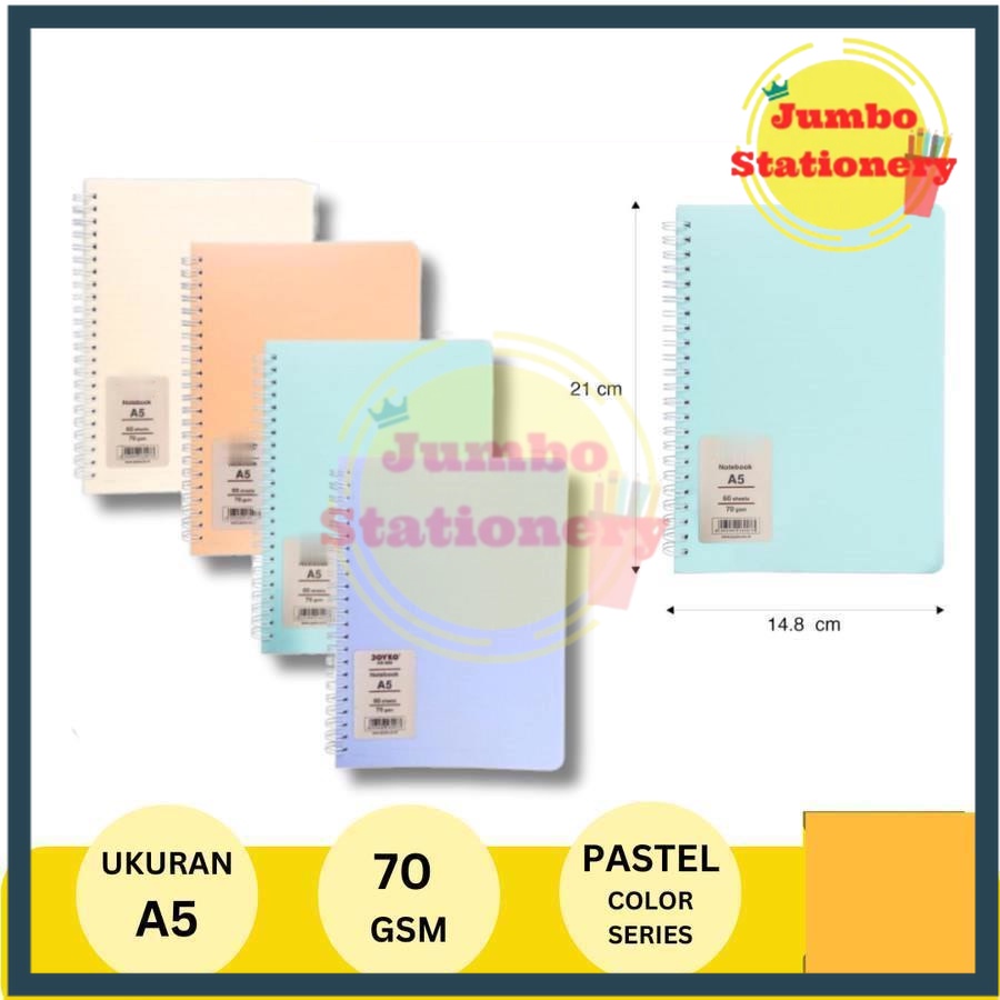 Jual Buku Catatan / Note Book Binder Ukuran A5 KAYAGI KY NB5003 Pastel ...