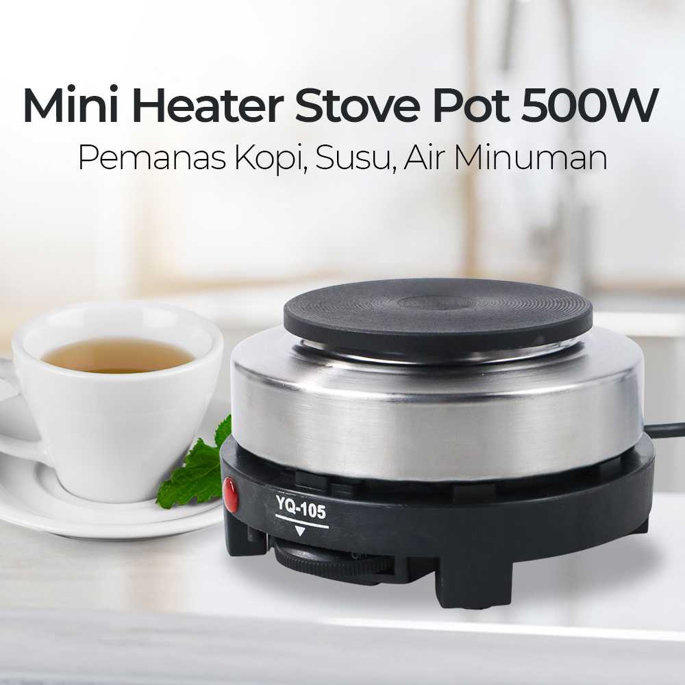 Jual YONG QIAN Pemanas Kopi Susu Air Minuman Mini Heater Stove Pot 500W ...