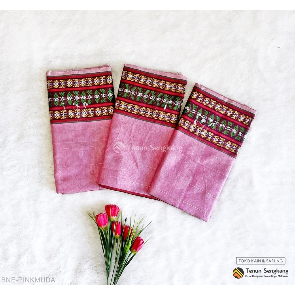 Jual Sarung Bugis Bone Pink Muda - Tenun Sengkang BNE-PINKMUDA (Harga ...