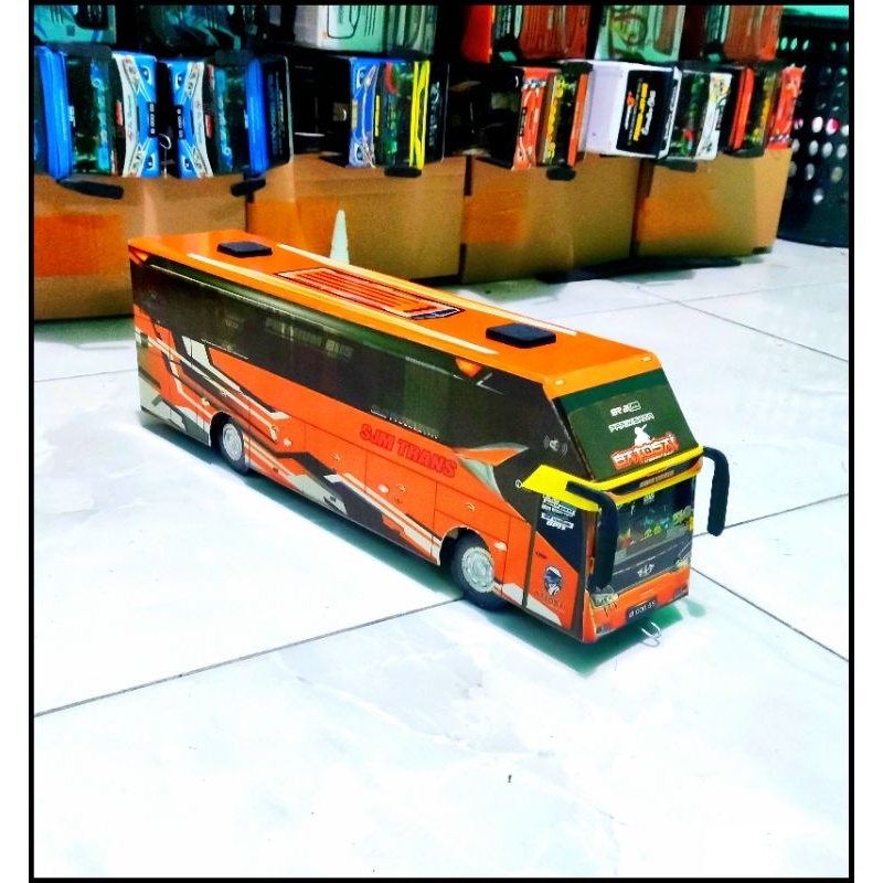 Jual Mainan Miniatur Bus Telolet Basuri SJM TRANS Ratu Maher Batosai ...