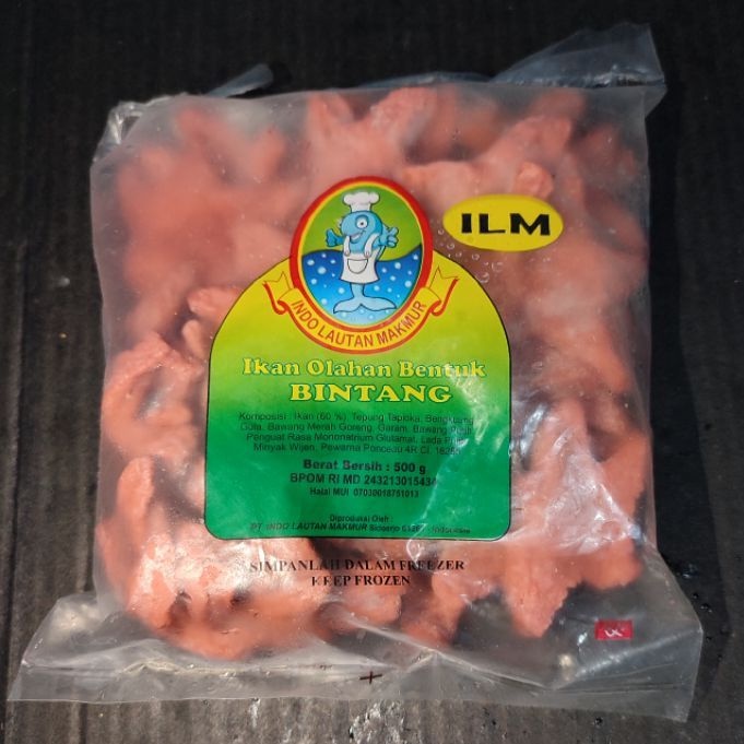 Jual Ikan Olahan bentuk Bintang produk ILM berat 500 gram frozen food ...