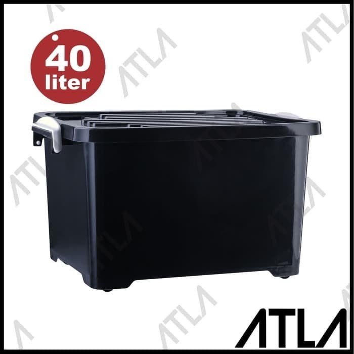 Jual Kontainer Box 40 Liter Container Hitam Wadah Plastik Serbaguna ...
