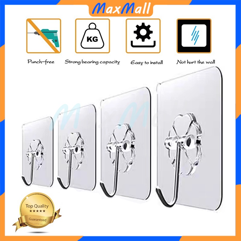 Jual 10 Buah/Paket GANTUNGAN TEMPEL HOOK AJAIB GANTUNGAN DINDING KAIT ...