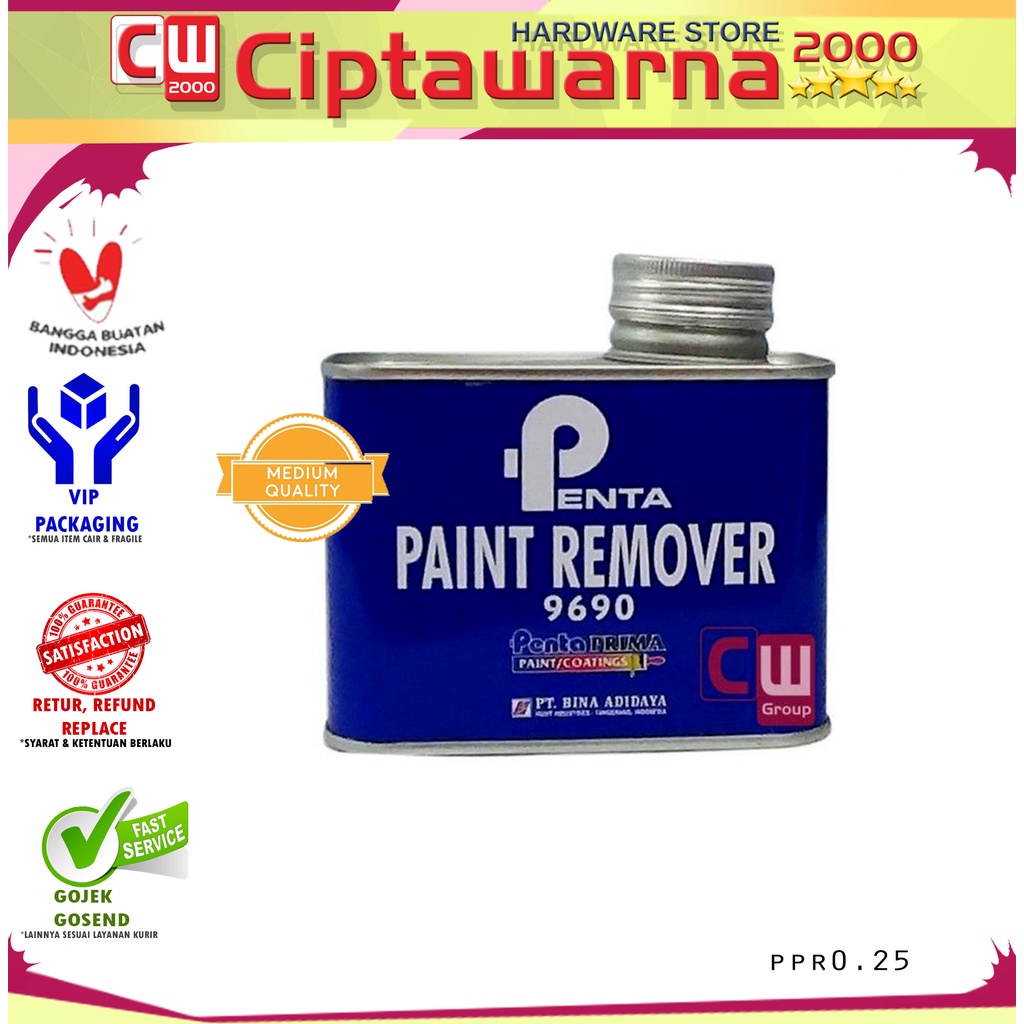 Jual Penta Paint Removal 250 ml Gr Perontok Cat Soda Api Palembang ...