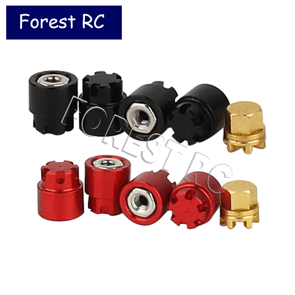 Jual 4PCS M2 Wheel Nuts Cap Locking Hubs Hex Insert Lock Nut for 1/24 ...