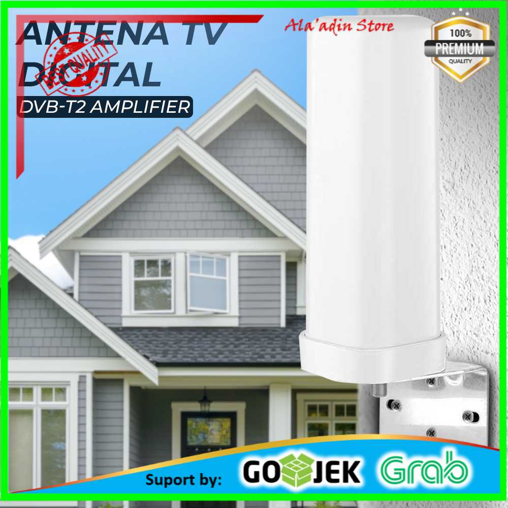 Jual Powstro Antena TV Digital Outdoor DVB-T2 Amplifier HDTV 4K - PO80 ...