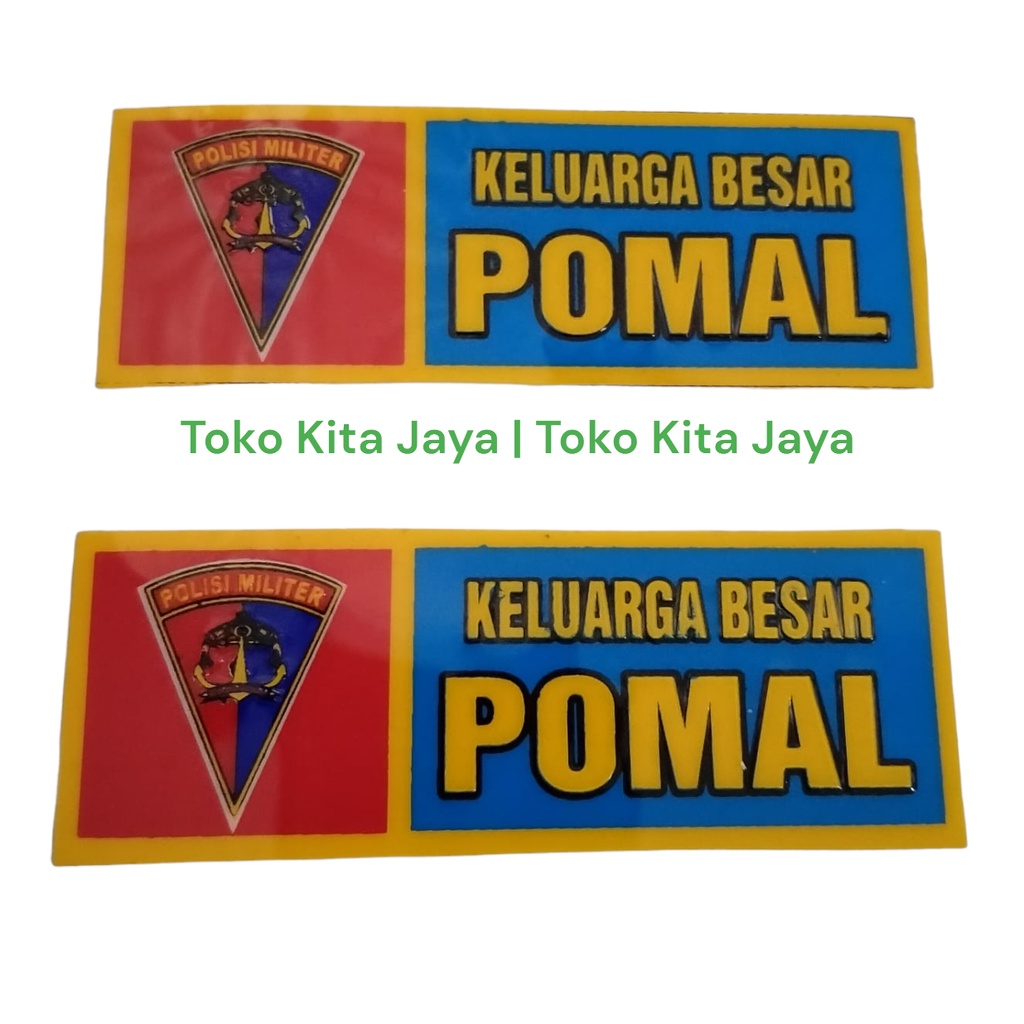 Jual Stiker Pomal | Stiker Keluarga Besar Pomal | STIKER EMBOSS ...