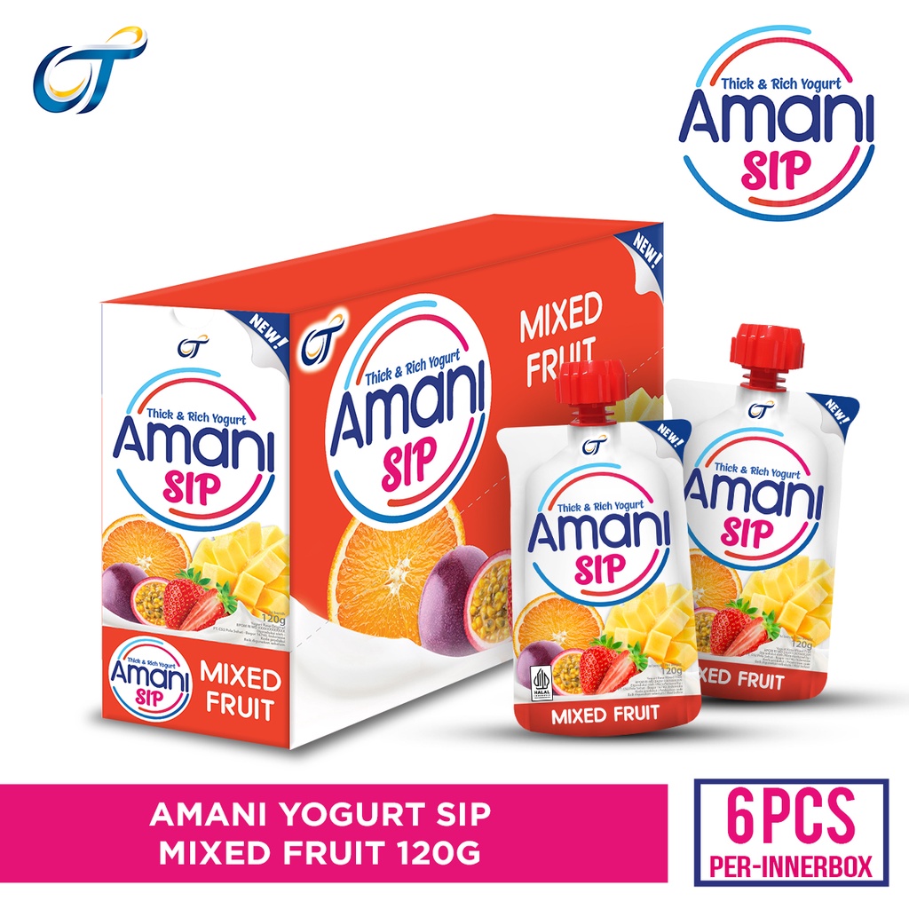 Jual Bundle - Amani Yogurt SIP Mixed Fruit (6 pouch) | Shopee Indonesia