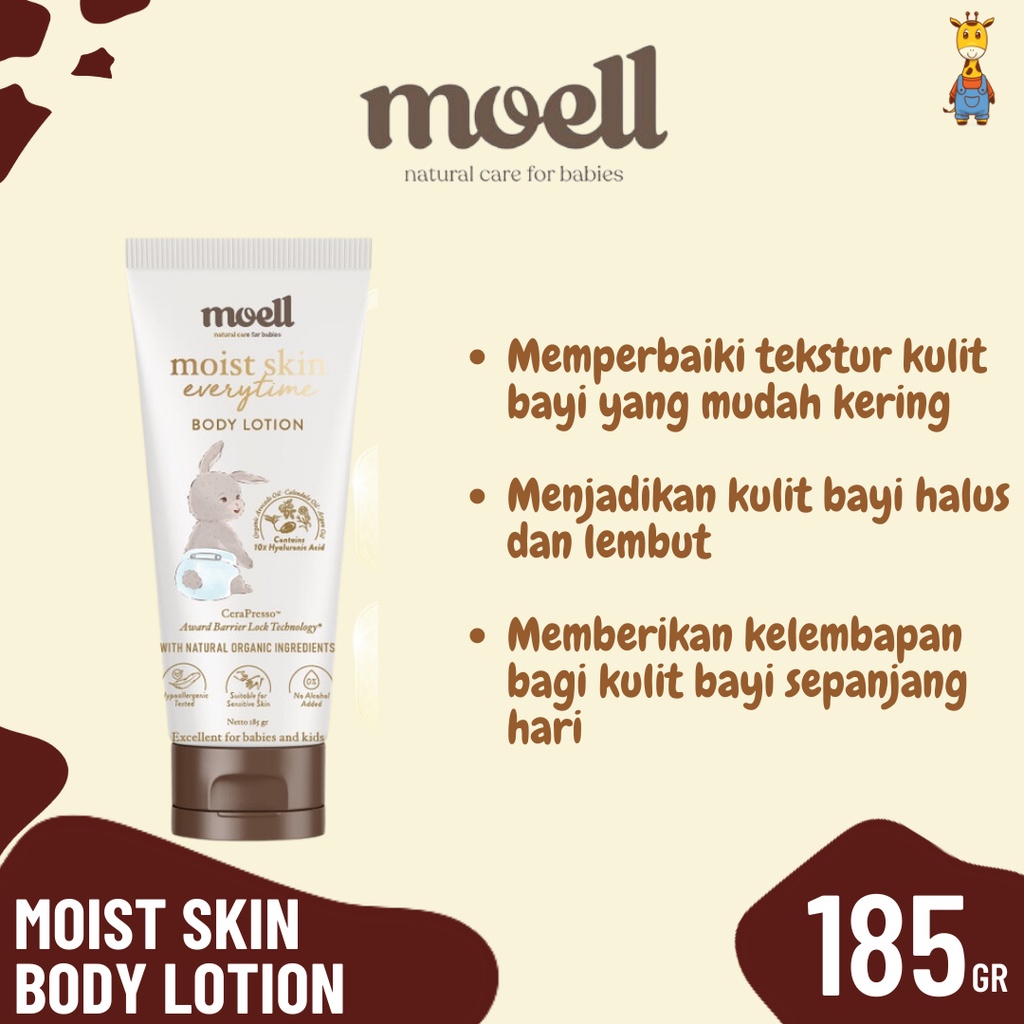Jual Moell Moist Skin Everytime 185gr - Lotion Pelembab Kulit Bayi ...