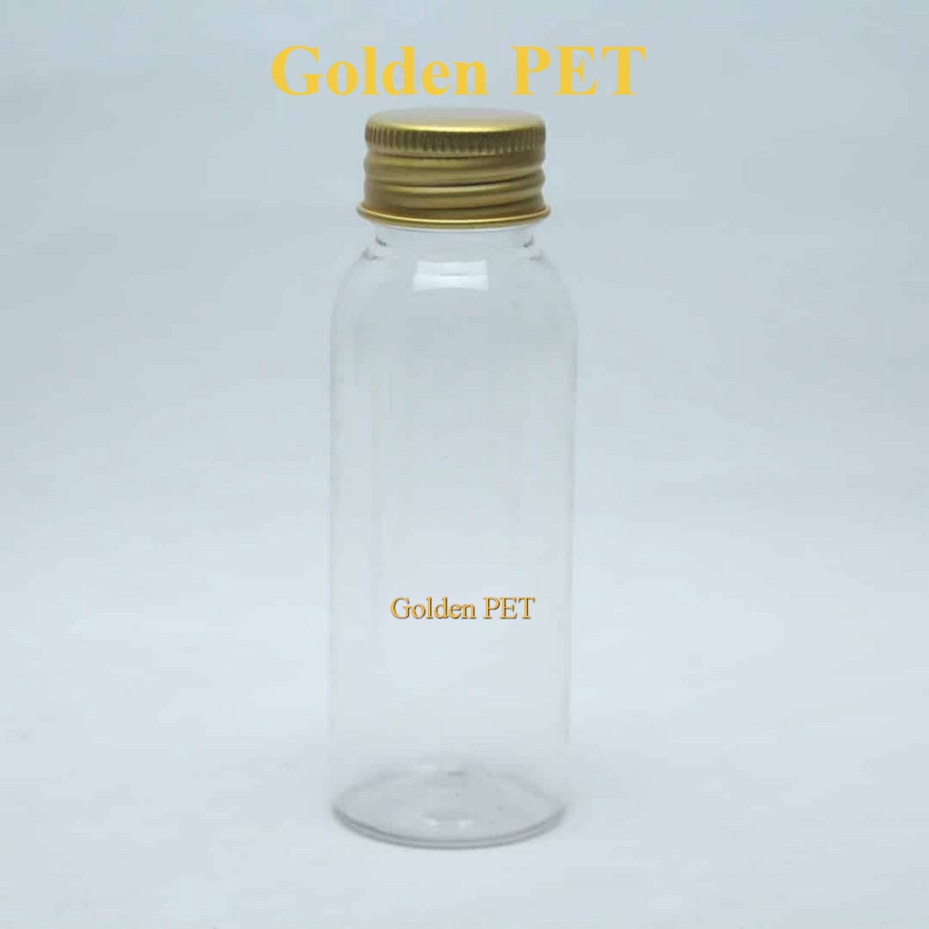 Jual Botol 60 ml Boston Round Natural Tutup Ulir Aluminium Neck 24 ...