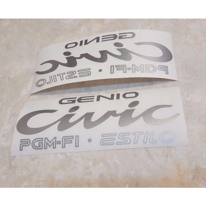 Jual stiker mobil Honda Civic Genio Estilo - Tempel Dalam | Shopee ...