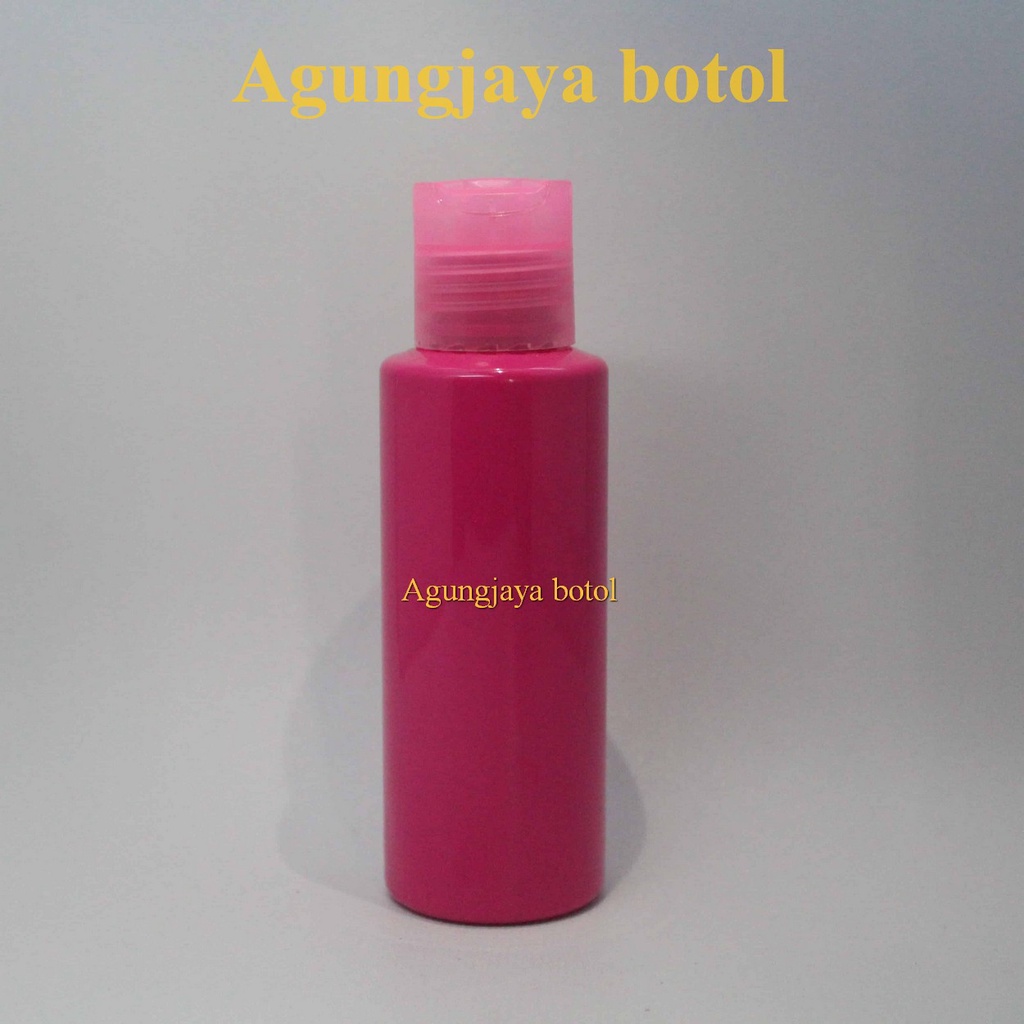 Jual Botol Pet 100 ml RF Pendek Merah Tutup Presstop / Botol Plastik ...
