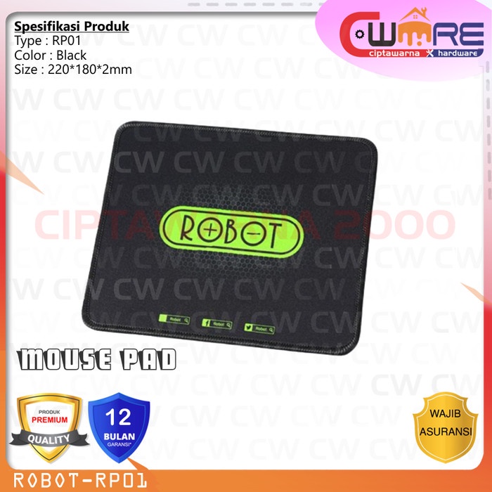 Jual Mouse pad ROBOT RP01 mousepad komputer laptop anti slip - WOOK ...