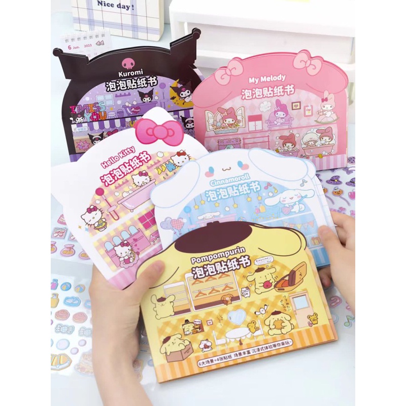 Jual STICKER VIRAL SANRIO / STICKER DIY SANRIO 3D / STICKER BOOK SANRIO ...