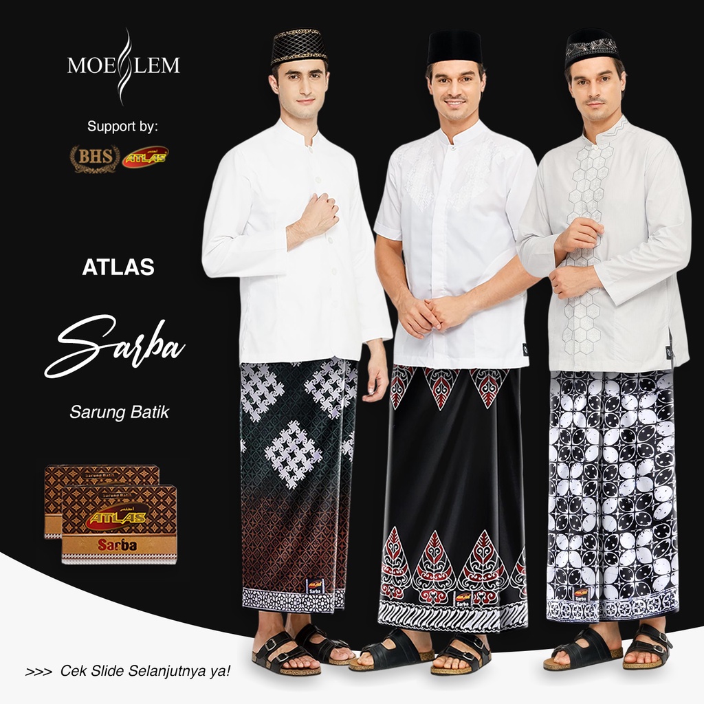 Jual ATLAS Sarung Batik Modern Varian Motif dan Warna | Shopee Indonesia