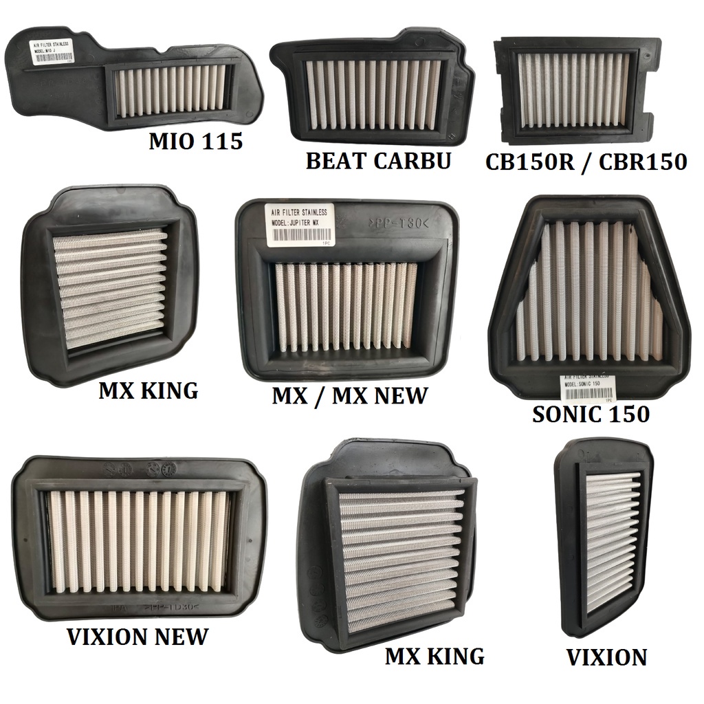 Jual Filter Saringan Udara Stainless Sepeda Motor Adv Aerox Fu Cb150r ...