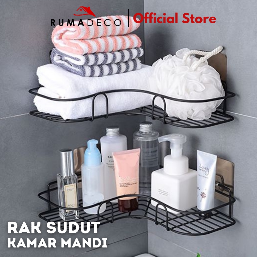 Jual RUMADECO RAK SUDUT KAMAR MANDI TEMPEL DINDING KERAMIK | RAK DAPUR ...