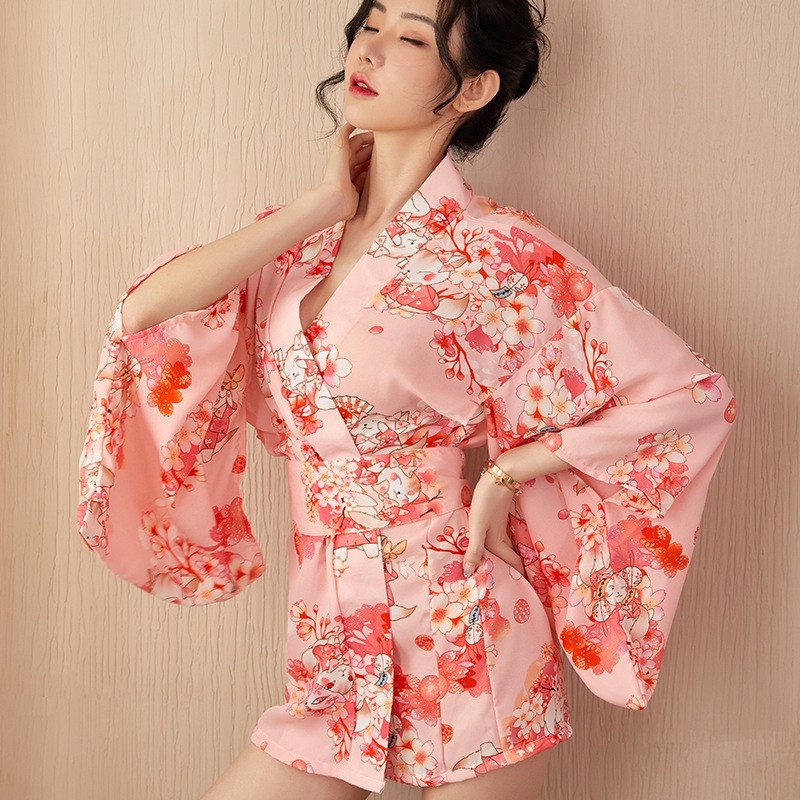 Jual [ RedPink ] Cosplay Stelan Kimono Jepang Beatiful Premium Quality ...