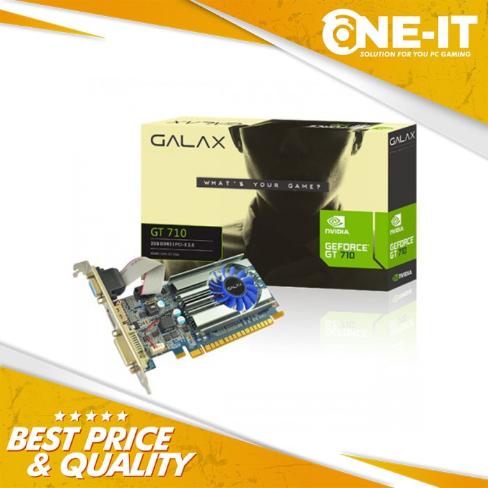 Jual VGA GALAX GEFORCE GT 710 2GB DDR3 2G D3 | Shopee Indonesia