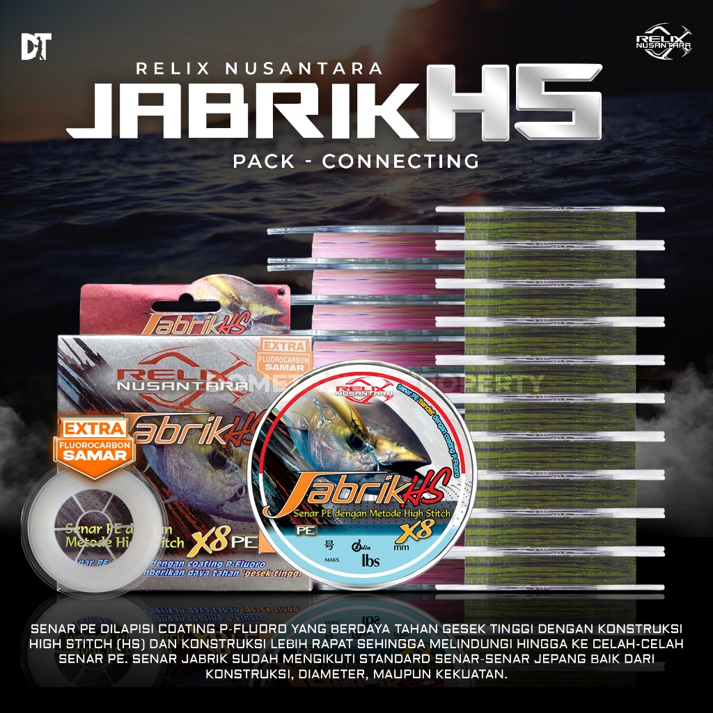Jual RELIX NUSANTARA JABRIK HS X8 CONNECTING 100 METER CONNECTING MULTICOLOR MOSS GREEN PACK 200 ...