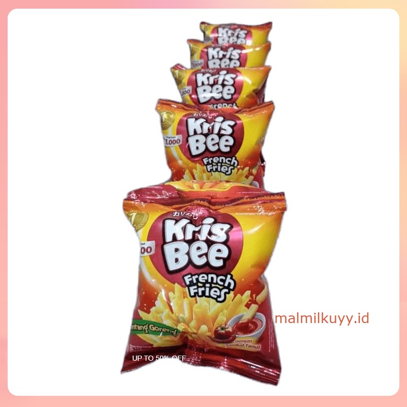Jual KRISBEE FRENCH FRIES RENCENG 10 x 9gr KENTANG GORENG RENCENGAN ...