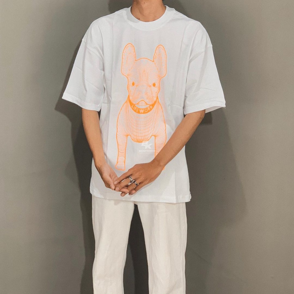 Jual LIFEWORK BIG RADOG ORANGE WHITE | Shopee Indonesia