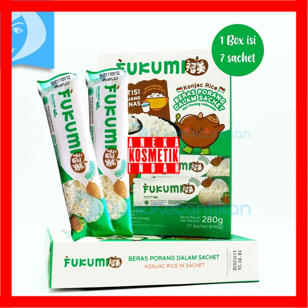 Jual Fukumi Beras Porang Box Sachet Nasi instan Siap Saji Instant Rice ...