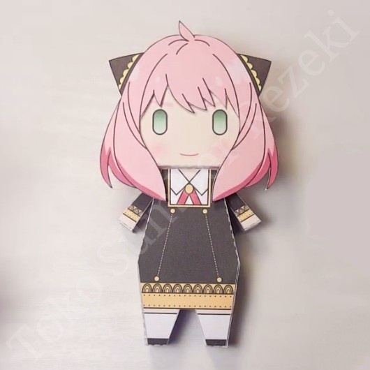 Jual Anime Figure Papercraft Spy x Family Anya Forger Paper Craft Cute ...