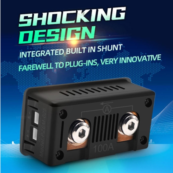 Jual DC Watt Meter PZEM-025 100A 200A Peacefair Volt ampere KWH Meter | Shopee Indonesia