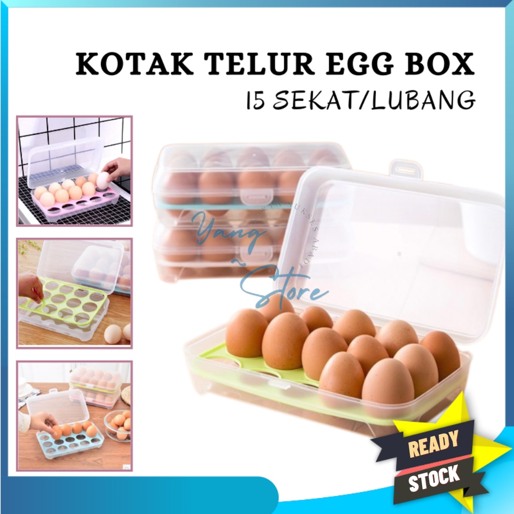 Jual Kotak Telur Egg Box - Box Telur 15 Lubang - Tempat Penyimpanan ...