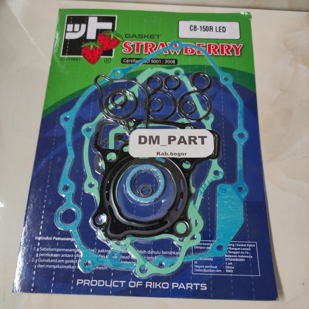Jual packing komplit gasket Paking full set cb150r new cbr150 led sonic new fullset cb 150 r k56 ...