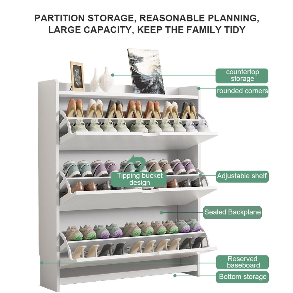 Jual NA35YA Baikhome Lemari Sepatu Shoe Rack Cabinet Multilayer Rak ...
