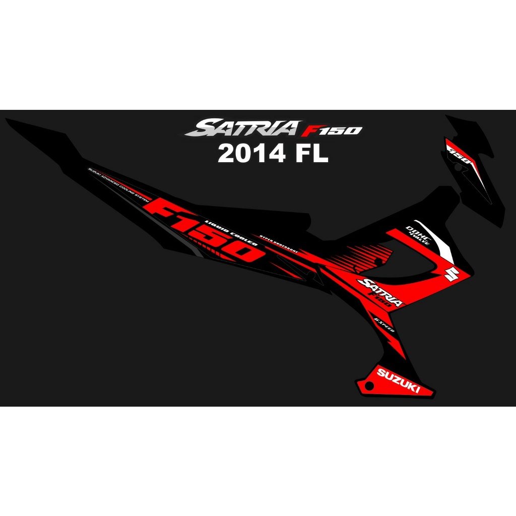 Jual Stiker Striping Motor Variasi Motor Satria Facelift 2014 - 2015 ...