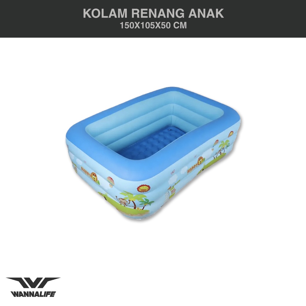 Jual Kolam Renang Anak Jumbo 3 Ring 150*105*50 cm Kolam Mandi Bola ...