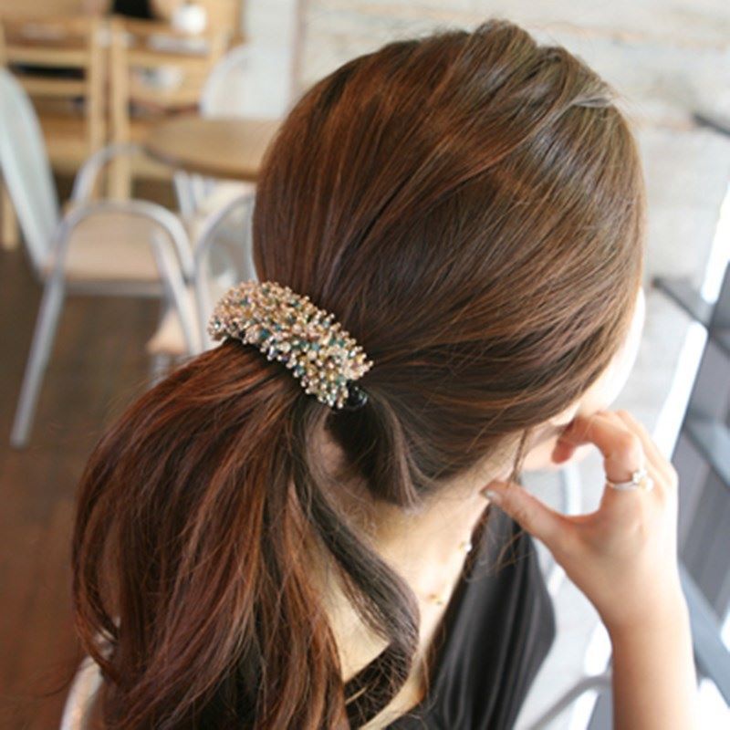 Jual Jepit Rambut Korea Jedai Wanita Elegan Mewah Premium Full Mutiara ...