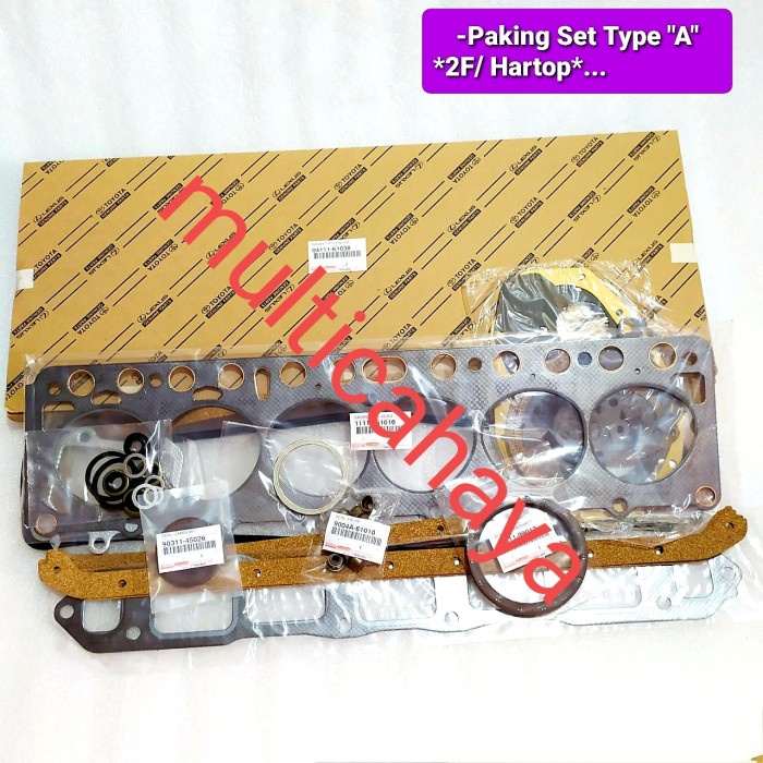 Jual paking set gasket set Toyota hardtop 2F 04111-58090/61030 | Shopee Indonesia