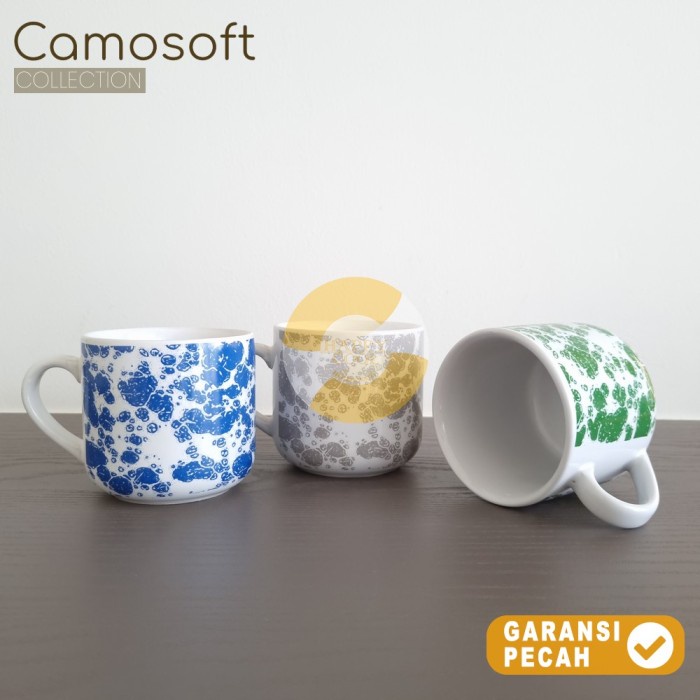 Jual HOMECO 1pcs 11oz Mug Tea CAMOSOFT Series | Mug Gagang | Gelas ...