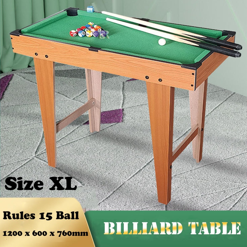 Jual LNR Shop Set Lengkap Meja Billiard 1200mm x 600mm x 760mm Stik ...