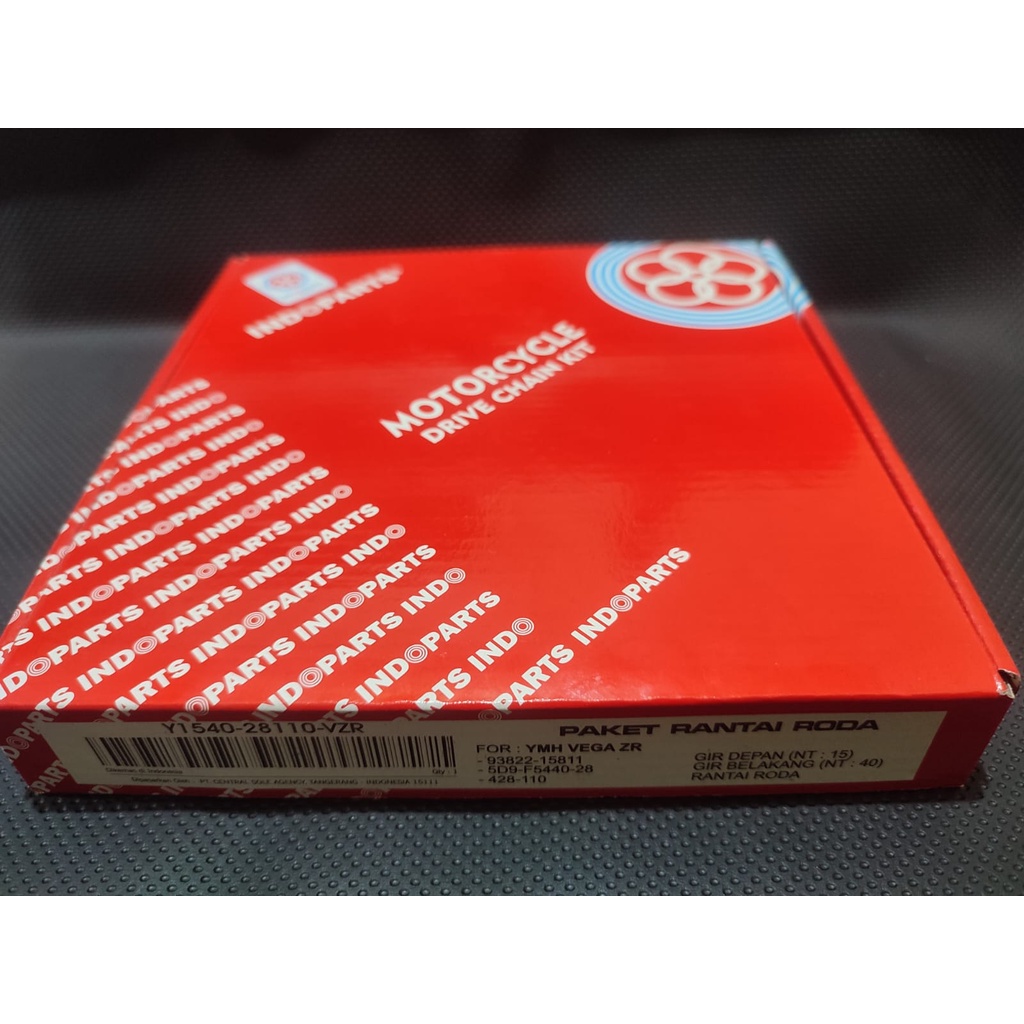 Jual Paket rantai roda Drive Chain Kit Gear Set Indoparts Yamaha Vega ZR | Shopee Indonesia