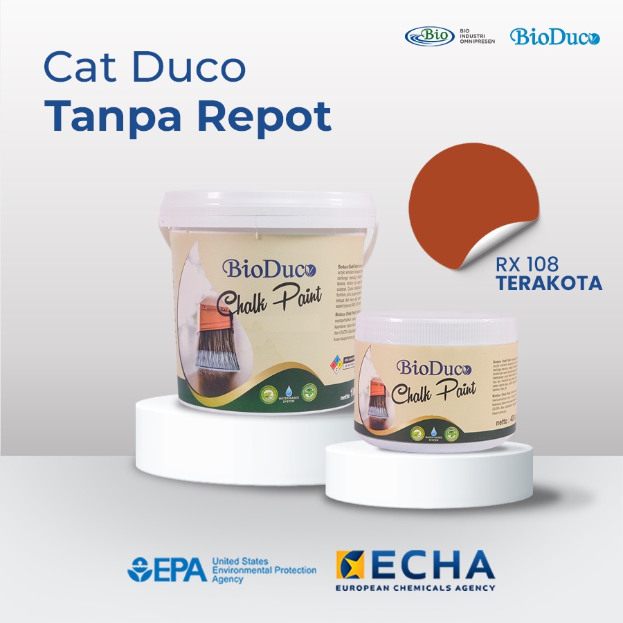 Jual Cat Water Based - Bioduco Chalk Paint Terakota | Shopee Indonesia