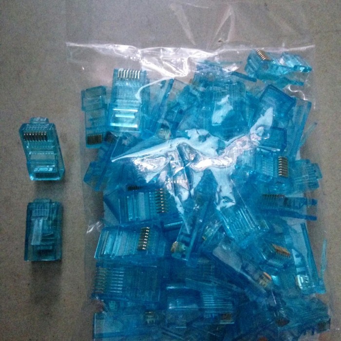 Jual telebit rj45 utp cat 5e gold plated rj 45 | Shopee Indonesia