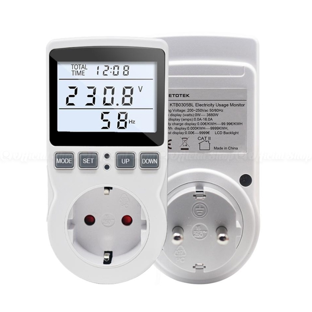 Jual WATT METER LED with Backlight Lampu AC KWH Voltmeter Pengukur ...