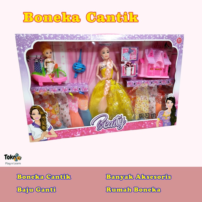 Jual Mainan Anak Boneka Princess Beauty Girl Baby Charm Fashion Doll ...