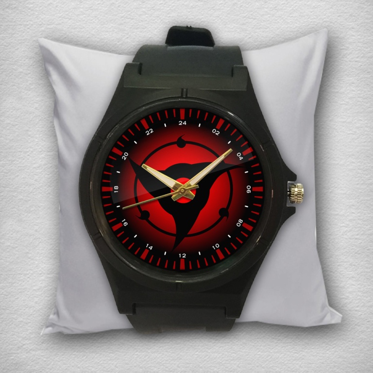 Jual Jam Tangan Logo Sharingan Symbol Naruto Premium Custom | Shopee ...
