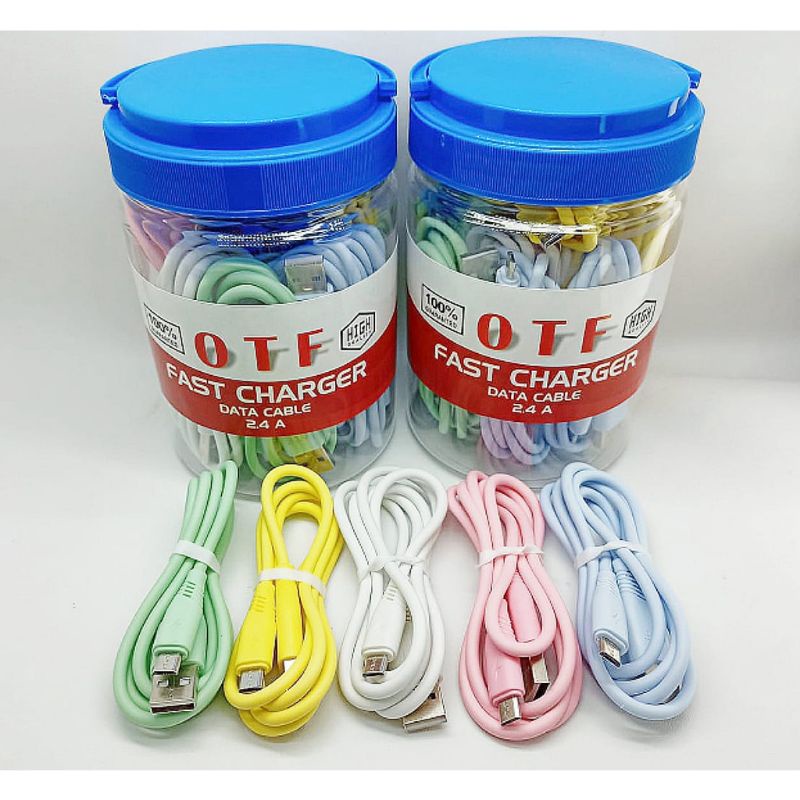Jual Kabel data micro type C original OTF 2.4A 100cm | Shopee Indonesia